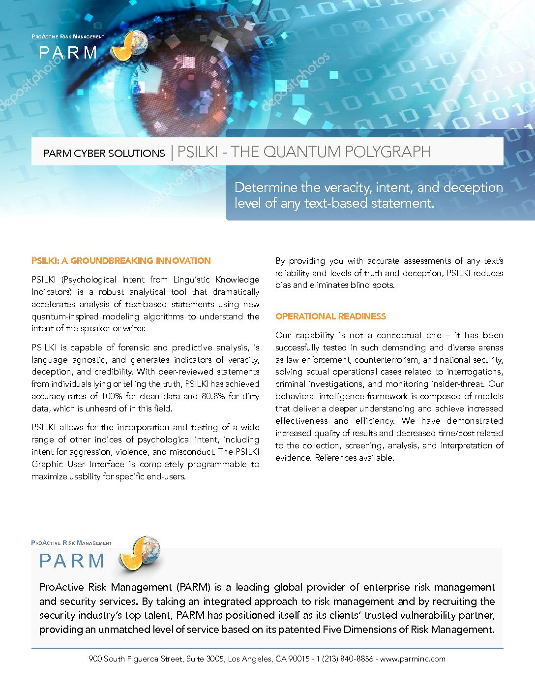 PARM 2.0 – Cyber Solutions – PSILKI | PARM