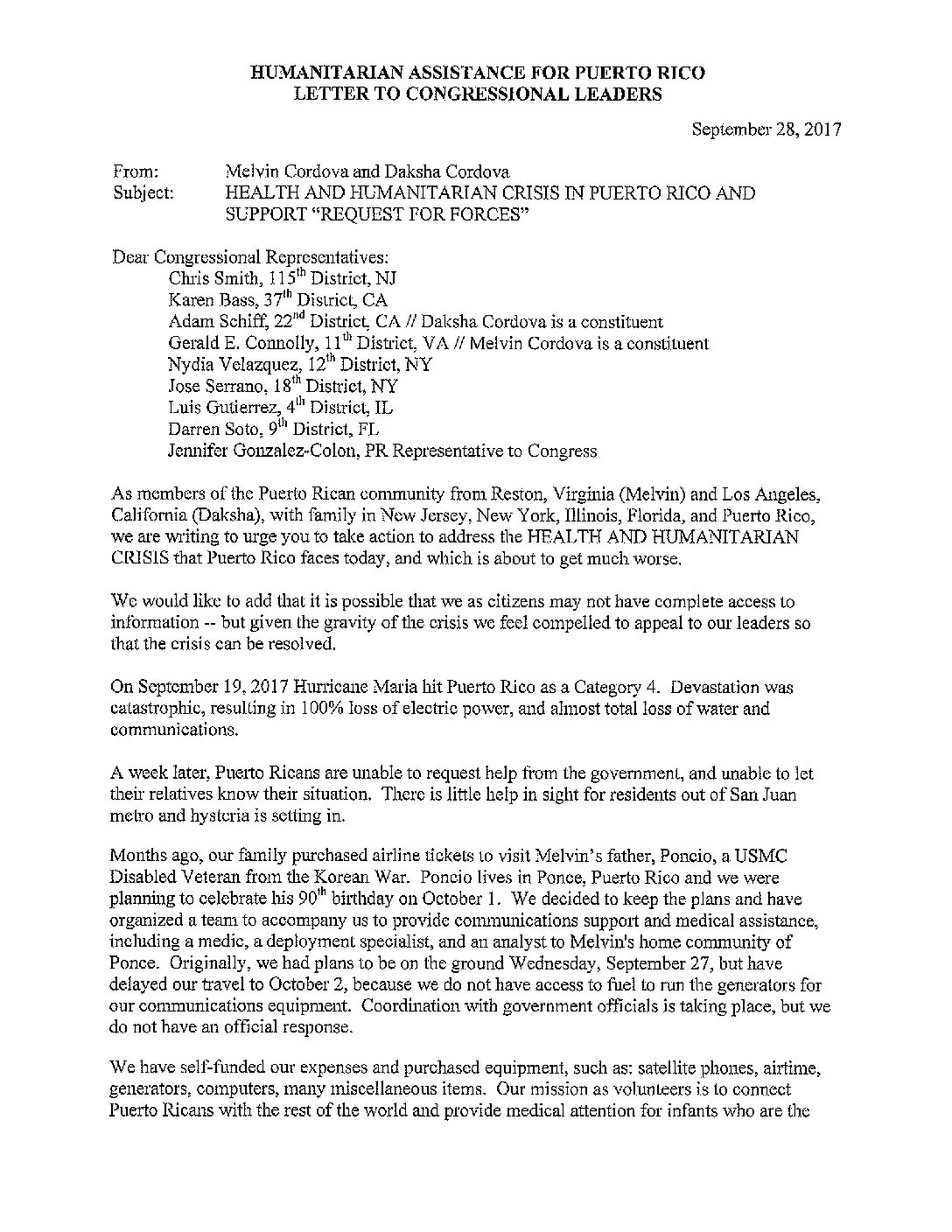 Final Letter to Congressional Leaders 28 SEP | PARM